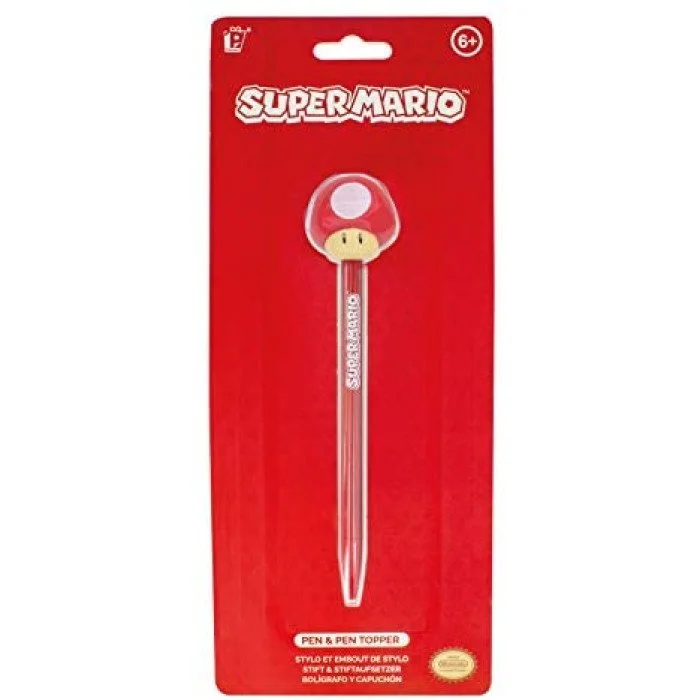 Super Mario Pen with Mushroom Topper - Officially Licensed